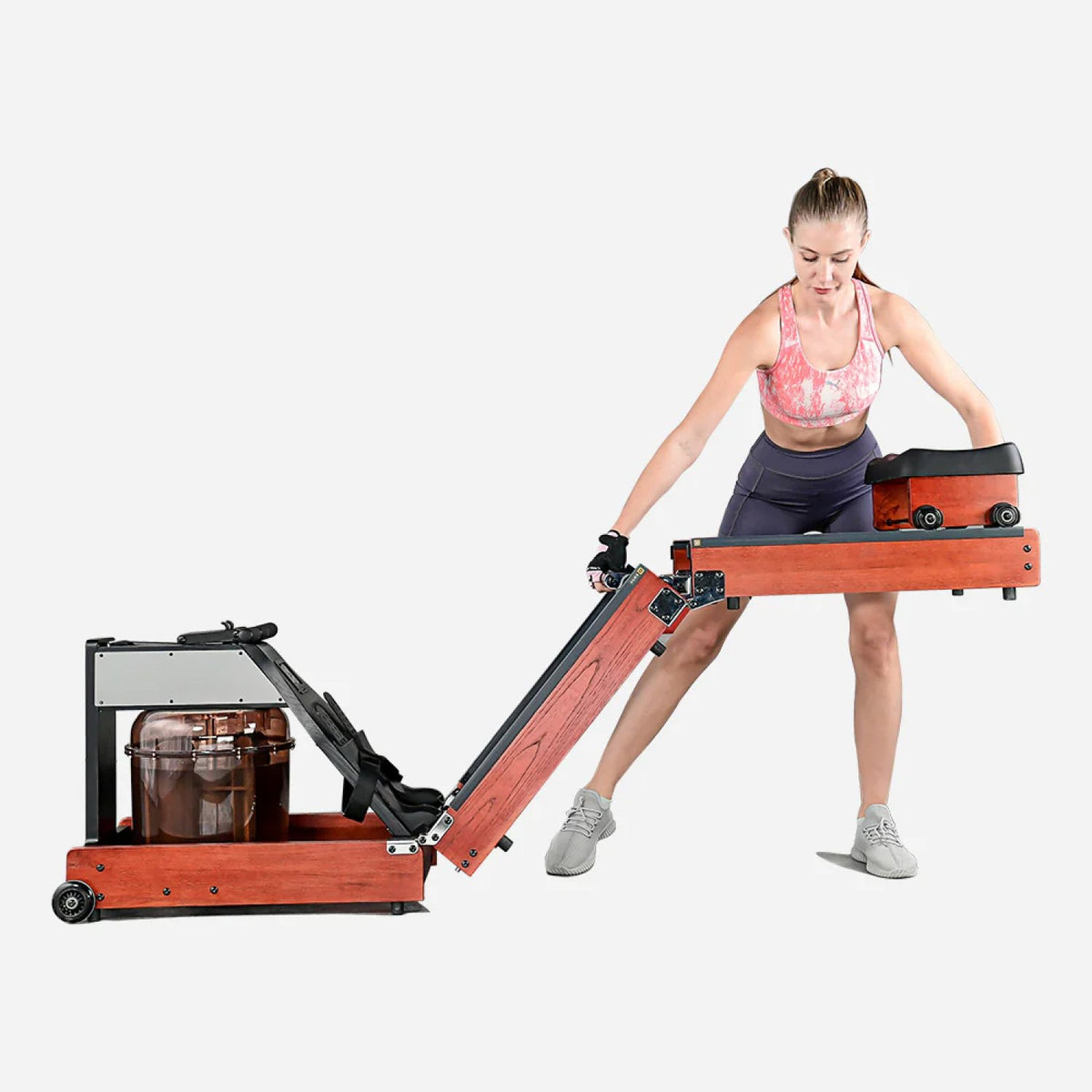 King Smith WR1 Foldable Water Rowing Machine - Full-Body Workout